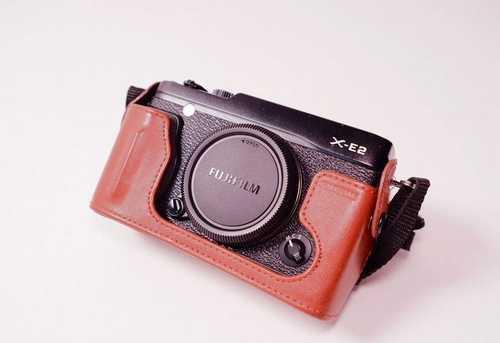 Fujifilm X-E2 Body в кожаном чехоле