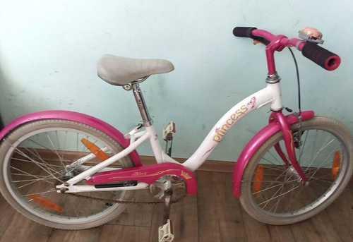 Велосипед для девочек Author princess 20",2 тормоз