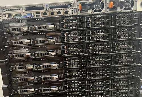Серверы Dell r620 2хCPU/32Gb ram/2xPSU