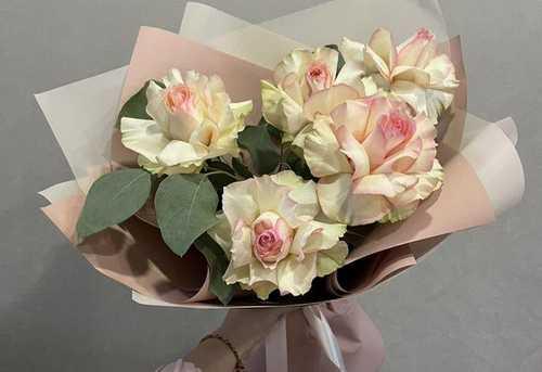 Французкая роза букнт подарок живые цветы
