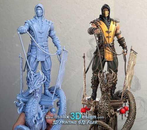 Статуэтка scorpion Mortal Kombat (для творчества)