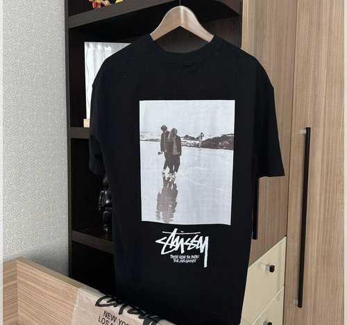 Футболка Stussy Low Tide Black Tee Logo