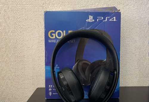 Гарнитура Sony Gold Wireless Headset 7.1 PS4 PS5