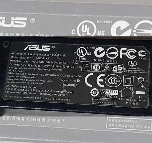 Блок питания ноутбук Asus 12v 3A 36W EXA0801XA