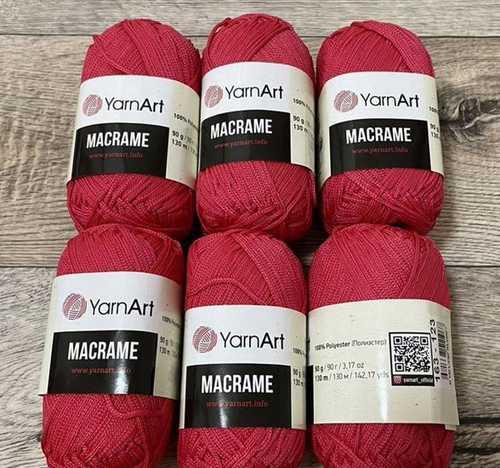 Пряжа yarnart macrame