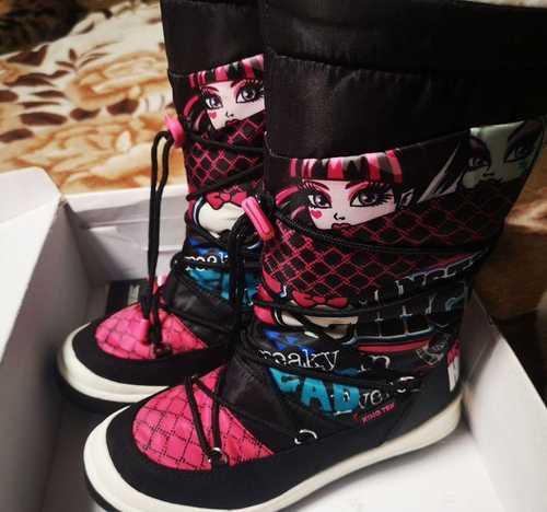 Зимние сапоги Monster high р. 36