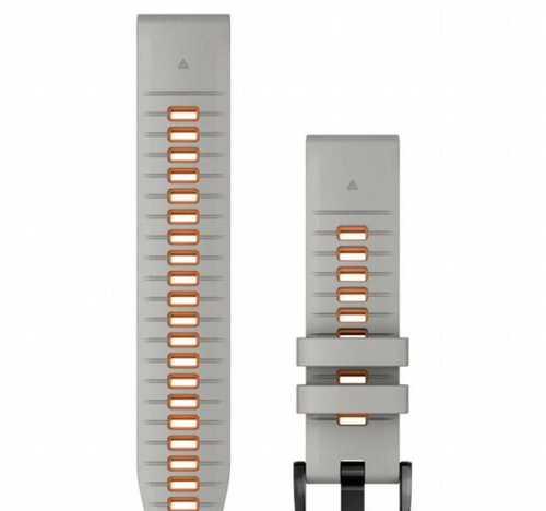 QuickFit 22 Watch Bands Fog Gray/Ember Orange
