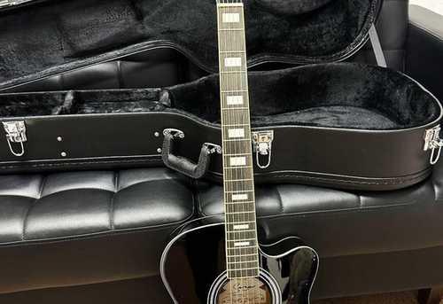 Гитара акустическая с кейсом черная GA-H16 Smiger