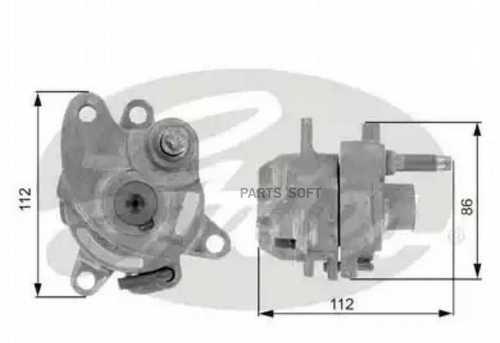 Gates T38225 Натяжитель руч.ремня с роликом Merced