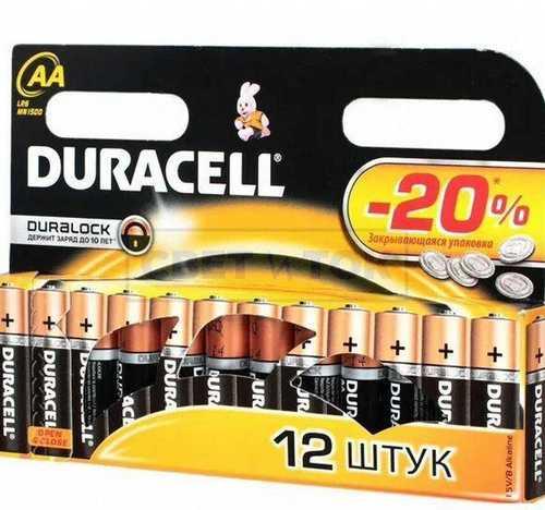 Батарейки Duracell 12шт Оригинал