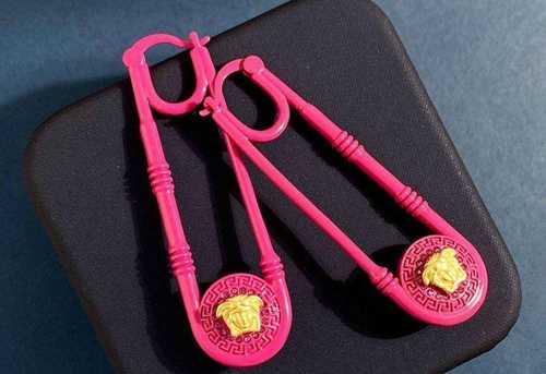 Серьги Версаче Versace булавка
