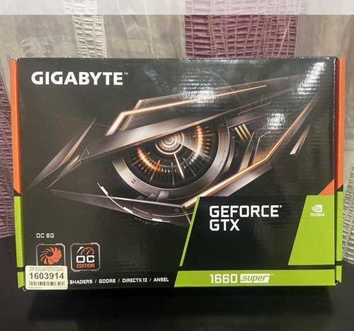 Видеокарта gtx 1660 super 6gb gigabyte