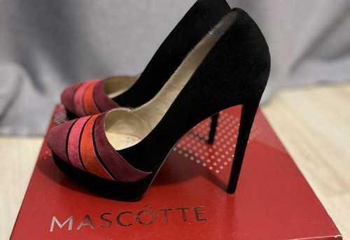 Туфли женские Mascotte из нат. замши(38 р-р)