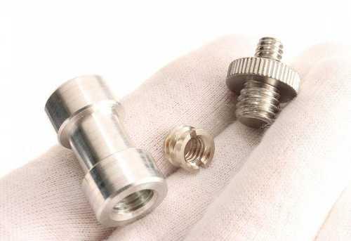 3шт) Переходники с 1/4" на 5/8" Металл (Лот