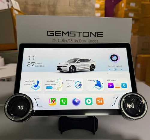 Магнитола Gemstone 2К, 4/64, Сим, CarPlay