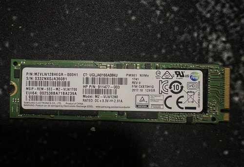 Ssd M2 NVMe 1650/750 samsung 128GB