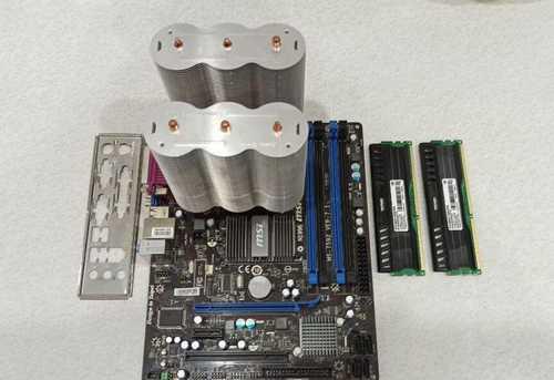MSI G41M-P33 Combo + Xeon X5450 + кулер + 8Gb DDR3