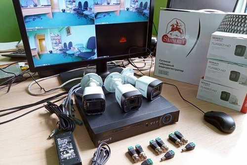 5Мп комплект дача-3 HiWatch: 3 камеры, ресивер, бп