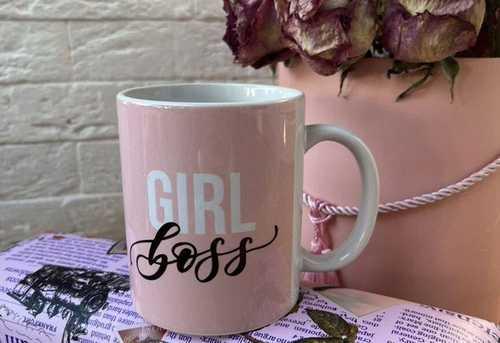 Кружка чашка Girl Boss новая для девушки