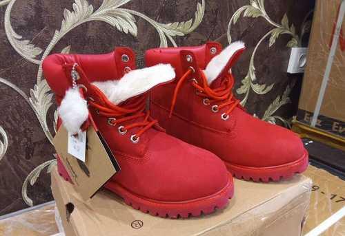 Зимние ботинки Timberland RED размеры 36-41