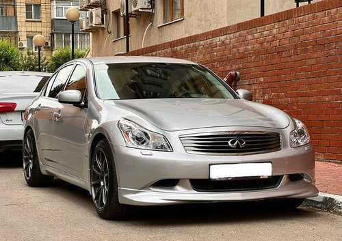 Губа на бампер Infiniti G35, G37 Спорт