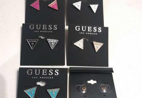 Серьги гвоздики guess. Оригинал