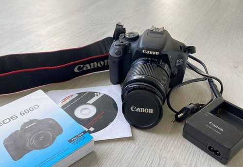 Продам фотоаппарат canon EOS 600D