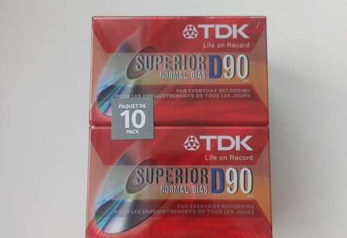Новые аудиокассеты TDK superior D90