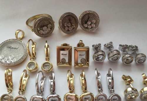 Новые золотые изделия Chopard 585 пр. с брил