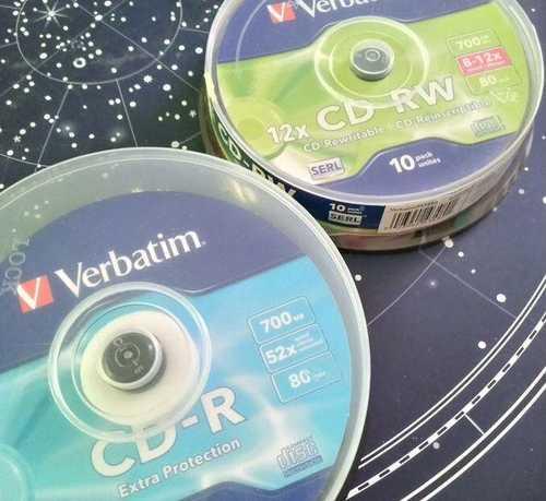 Cd диски чистые CD-R и CD-RW