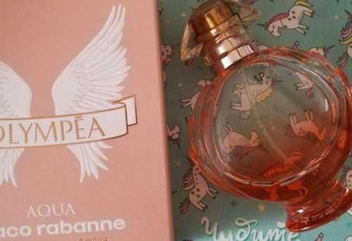 Флакон и коробка Paco Rabanne Olympea aqua