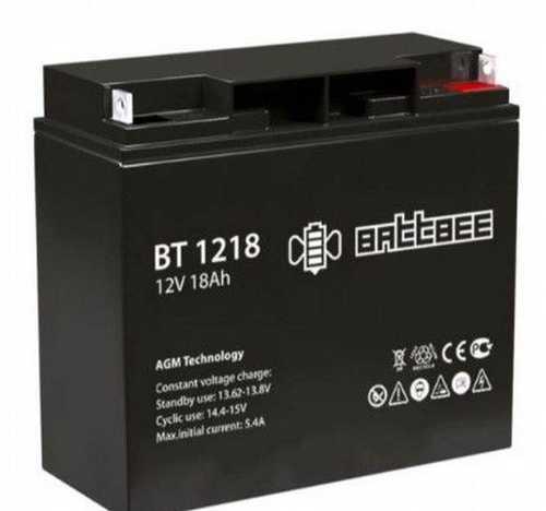 Аккумулятор Battbee BT 1218 (12V / 18Ah)