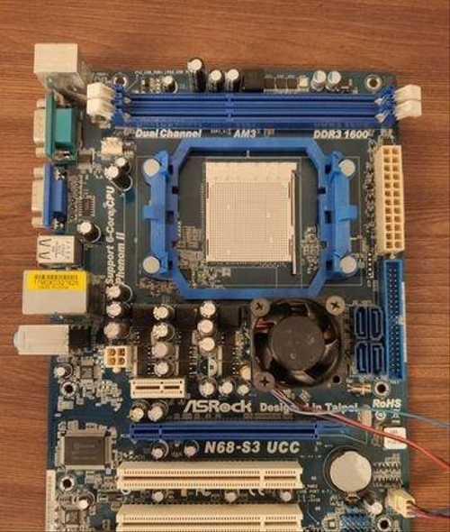 Материнская плата AM3 ASRock n68-s3 ucc