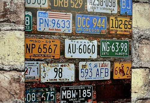Декор на стену American license plate