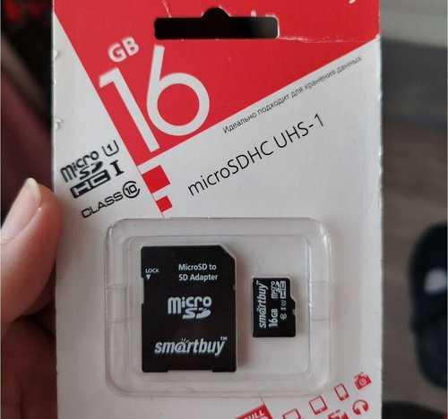 Карта памяти microsd 16 гб