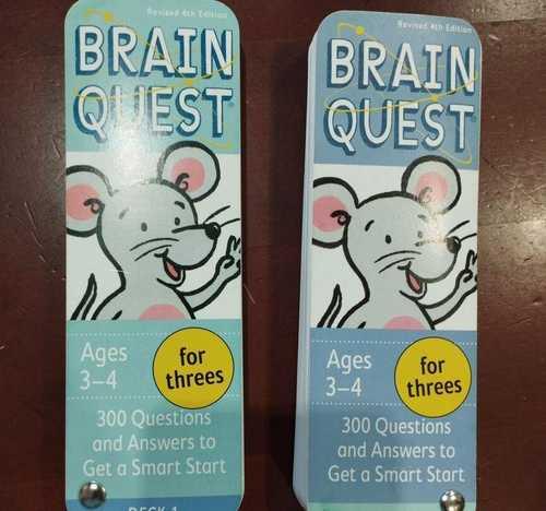 Карточки Brain Quest 3-4 года, английский язык