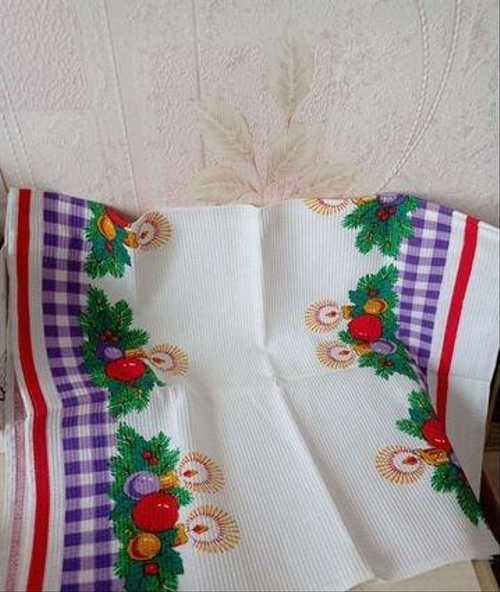 Новогодние вафельные полотенца СССР