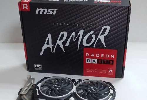 Видеокарта MSI armor rx 570 8 gb