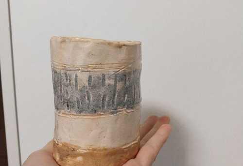 Ваза-стакан керамическая ручной работы
