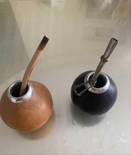 Калабас бомбилья для чая матэ