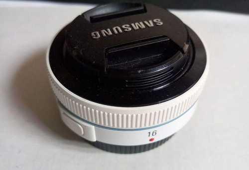 Объектив Samsung NX 16mm f/2.4(ex W16ANW)