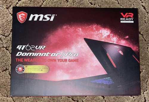 MSI GT62VR dominator GTX 1070 / 120Gz