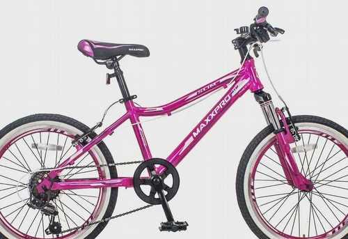 Велосипед Maxxpro Slim 20д. розово-черный