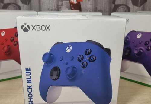 Новый геймпал xbox series синий shock blue