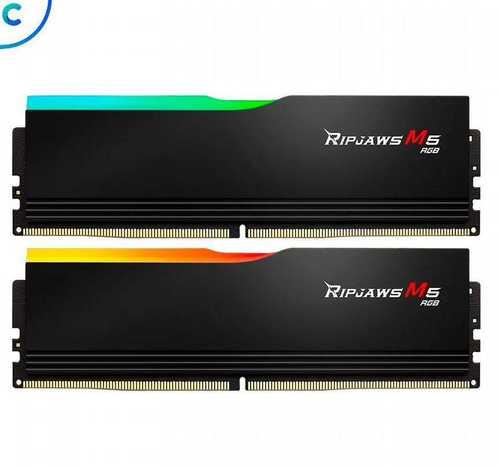 Оперативная память DDR5 32GB (2x16GB) 6400MHz CL36 G.Skill ripjaws M5 RGB Black