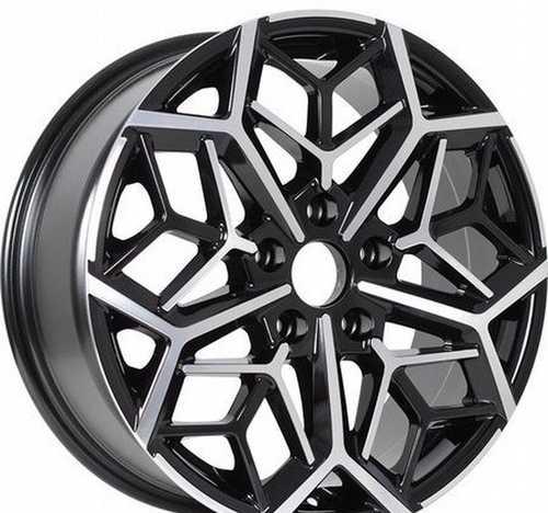 KDW KD1710 : 7x17 5*108 Et:50 Dia:63,3 Black Front Polished