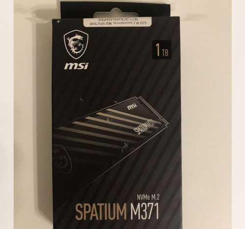 SSD m2 1tb msi spatium m371