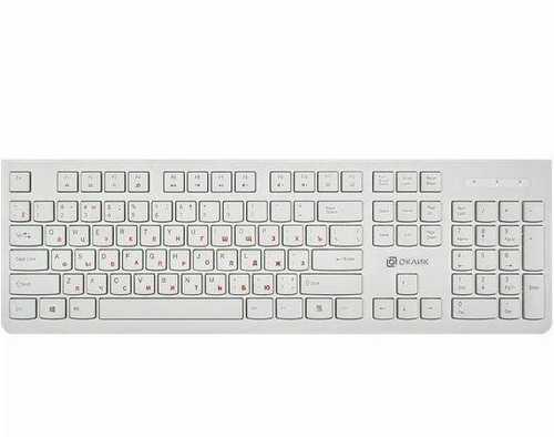 Клавиатура Оклик 505M, белый