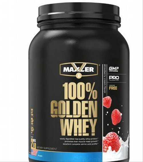 Maxler 100 Golden Whey 907 г Клубника