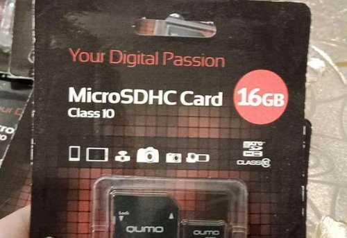 Карта памяти qumo microsdhc 16 гб